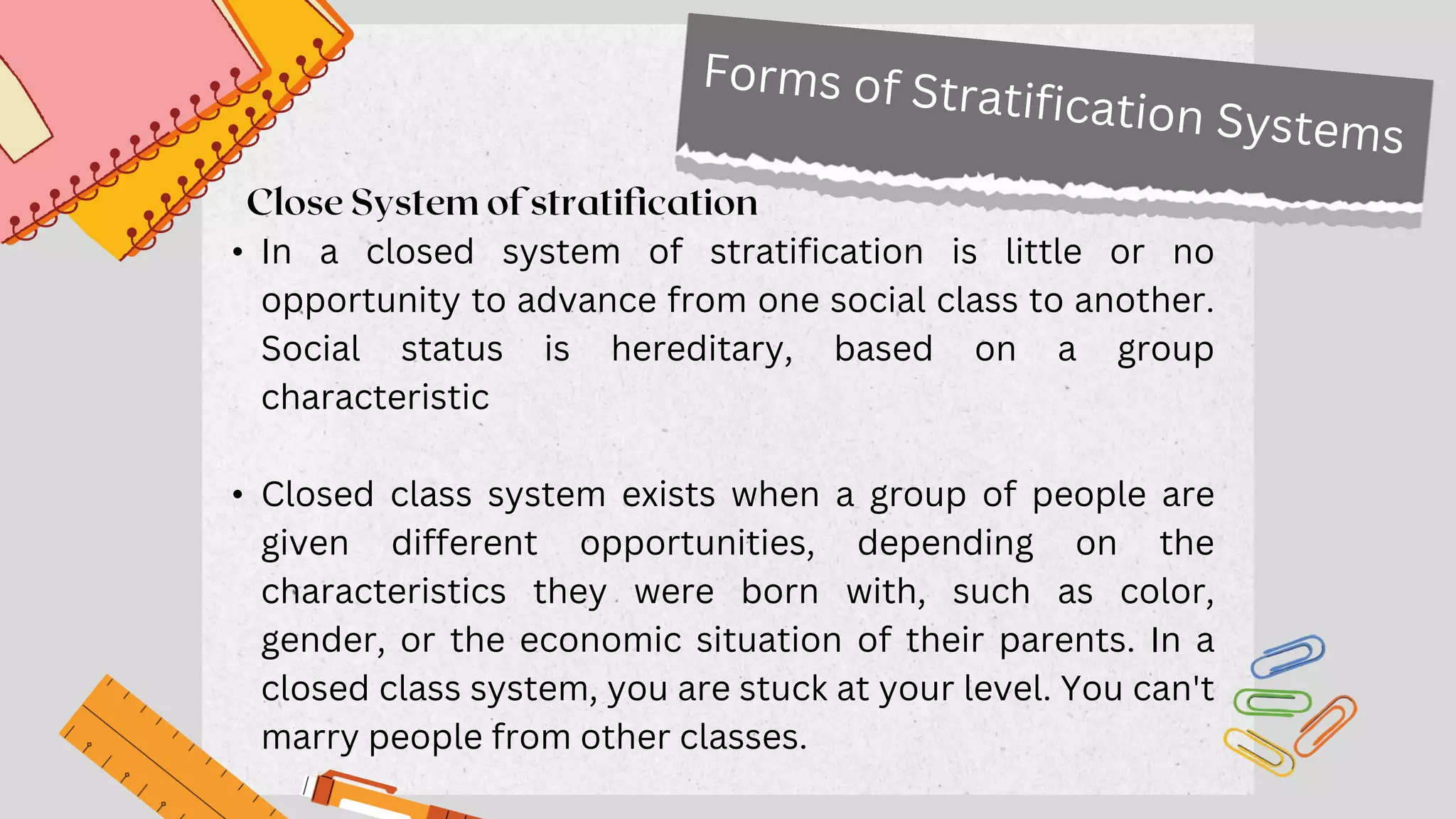 Concept, Characteristics and forms of Stratification (1).pptx