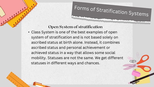 Concept, Characteristics and forms of Stratification (1).pptx | Economy ...