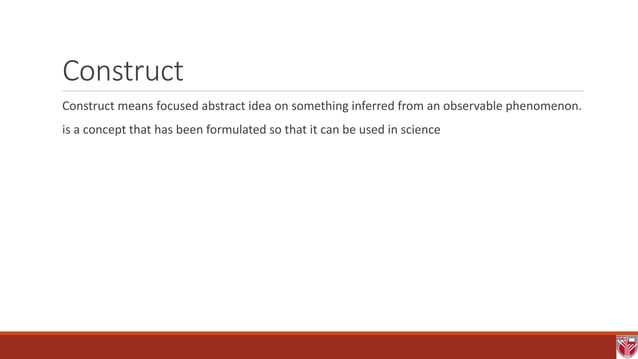 Concept, construct and variable by sajjad ahmad-upm | PPT