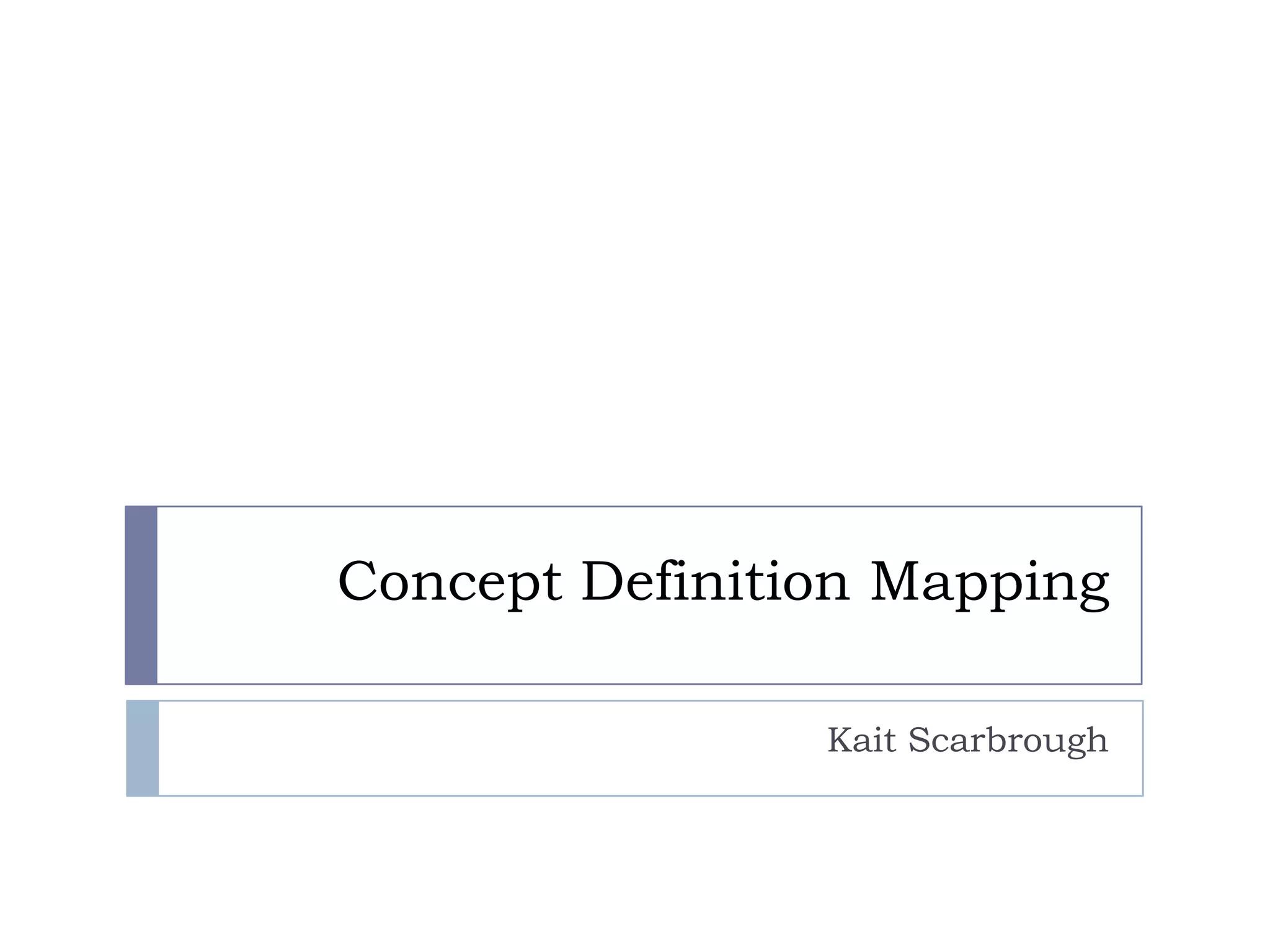 Concept definition mapping | PPT