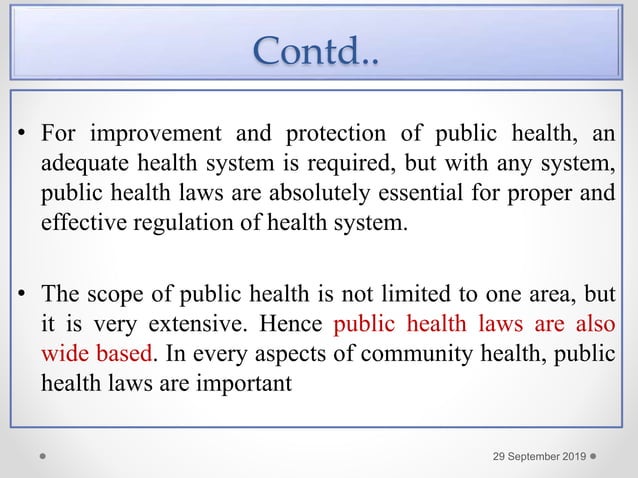 Concept, definition of public health laws | PPTX | Political Issues ...