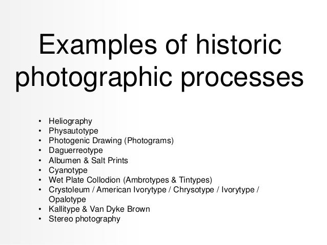 Concept Development for Alternative Photographic Processes - A Lesson…