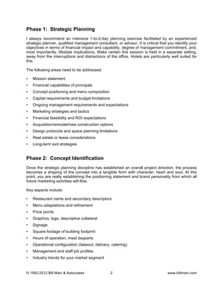 Developing a Restaurant Concept from Scratch, A Special Report by Bill ...