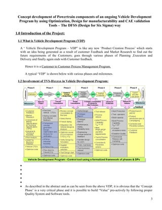 Concept development using Optimization, DFM & CAE - In DFSS Way | DOC | Mechanical and ...