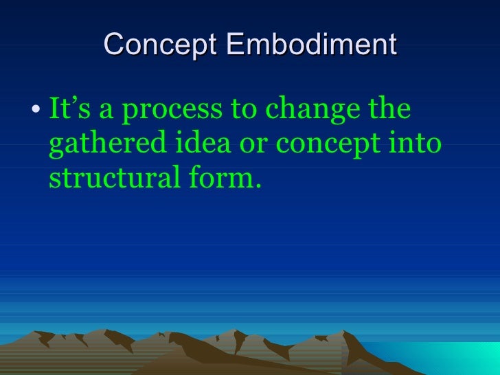 Concept embodiment