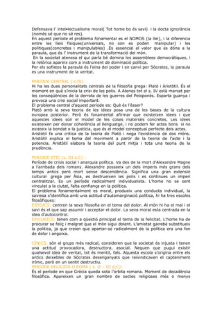 Filosofia Presocratica, Socratica, Platonica i Aristotelica | PDF