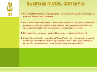 Concept And Evolution Of Business Models | PPTX
