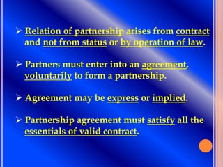 CONCEPT & FEATURES OF PARTNERSHIP | PPTX