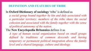 Concept Features and Classification of Tribe.pdf