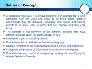 Concept formation | PPSX