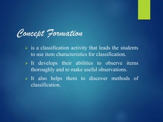 Concept formation strategy | PPTX