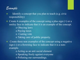 Concept formation strategy | PPTX