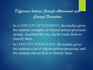Concept formation strategy | PPTX