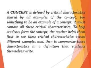 Concept formation strategy | PPTX