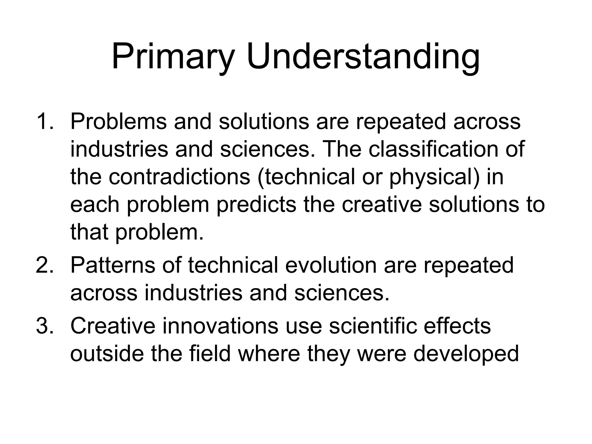 Concept Generation in coming up with TRIZ | PPT