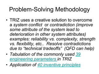 Concept Generation in coming up with TRIZ | PPT