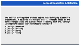 CONCEPT GENERATION AND SELECTION PRESENTATION | PDF