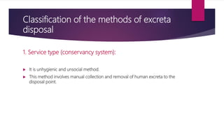 Concept, Health Risk and Management of Human Excreta | PPTX
