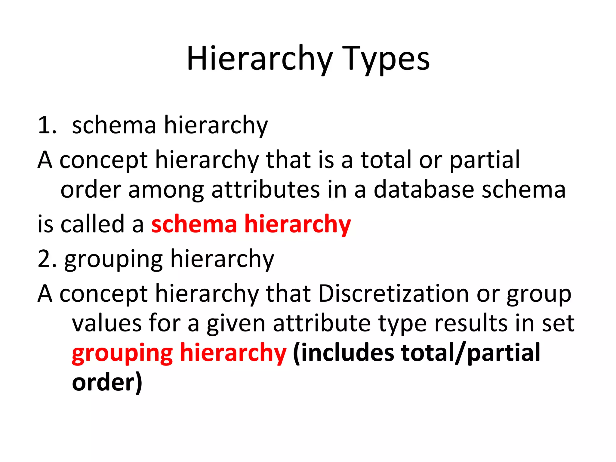CONCEPT HIERARCHIES.pptx | Databases | Computer Software and Applications
