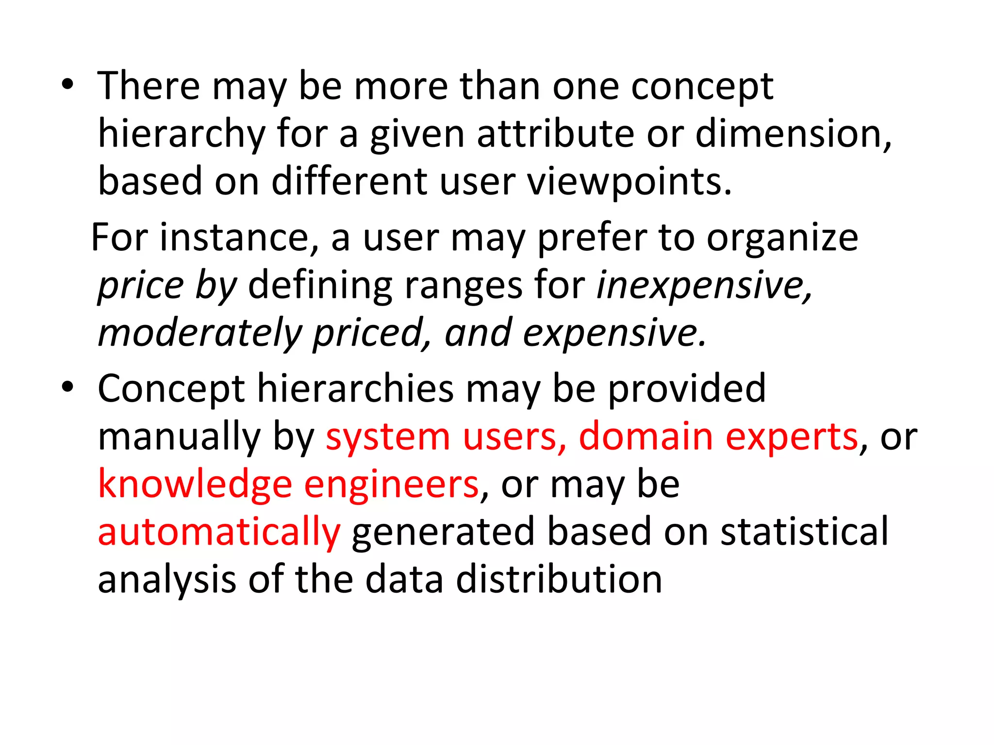 CONCEPT HIERARCHIES.pptx | Databases | Computer Software and Applications