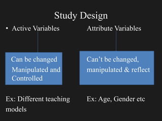 Concept, indicators and variables | PPTX
