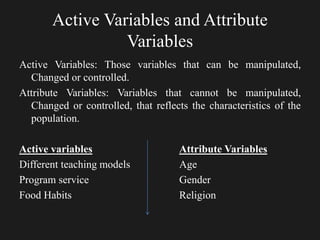 Concept, indicators and variables | PPTX