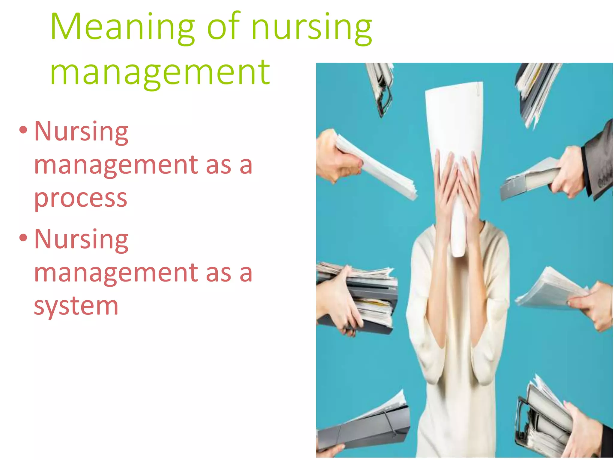 CONCEPT in Nursing Management | PPTX