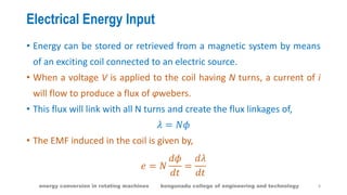 Concept in rotating machines | PPT