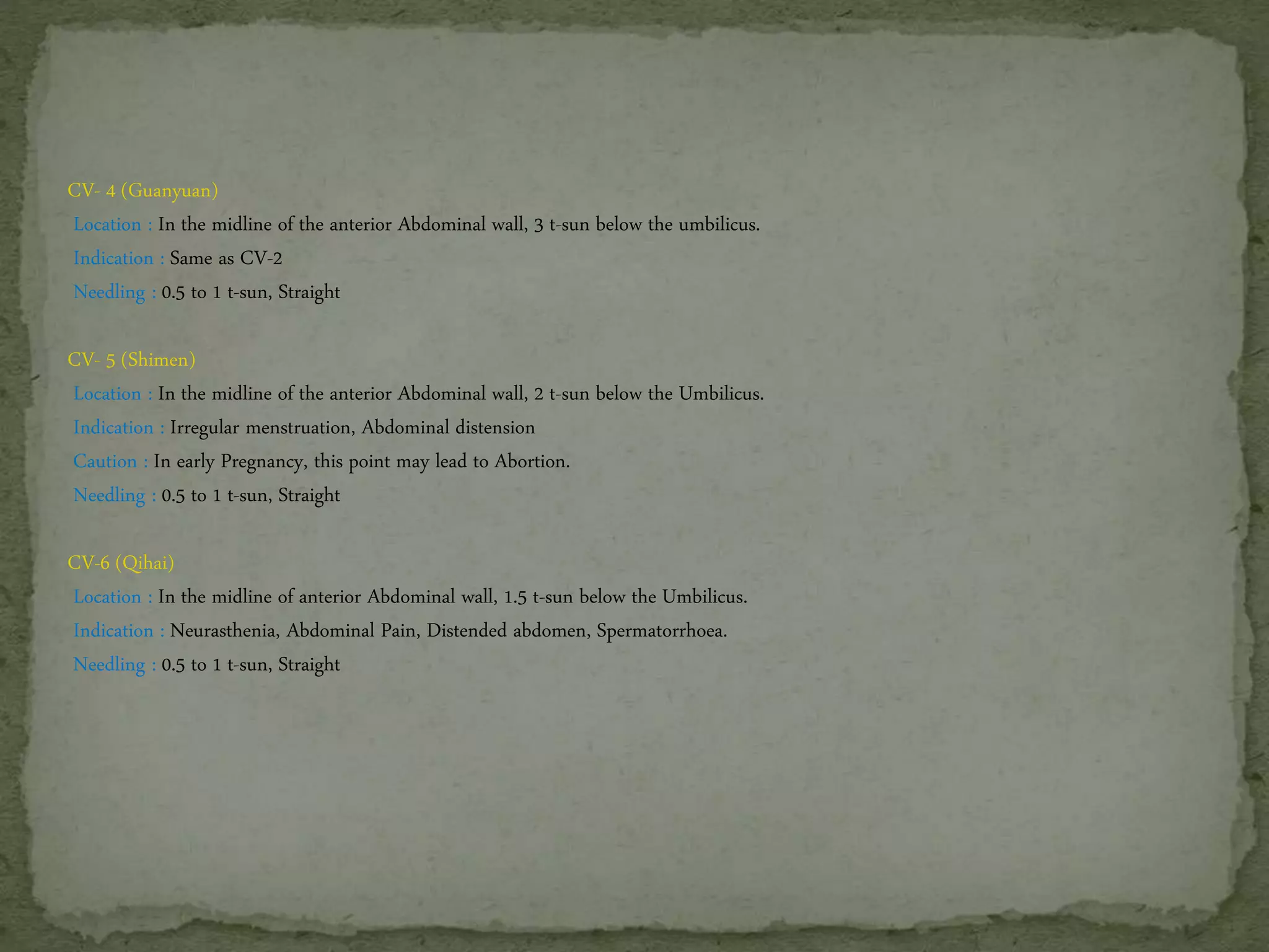 Conceptional vessels meridian (The Ren meridian) | PPTX