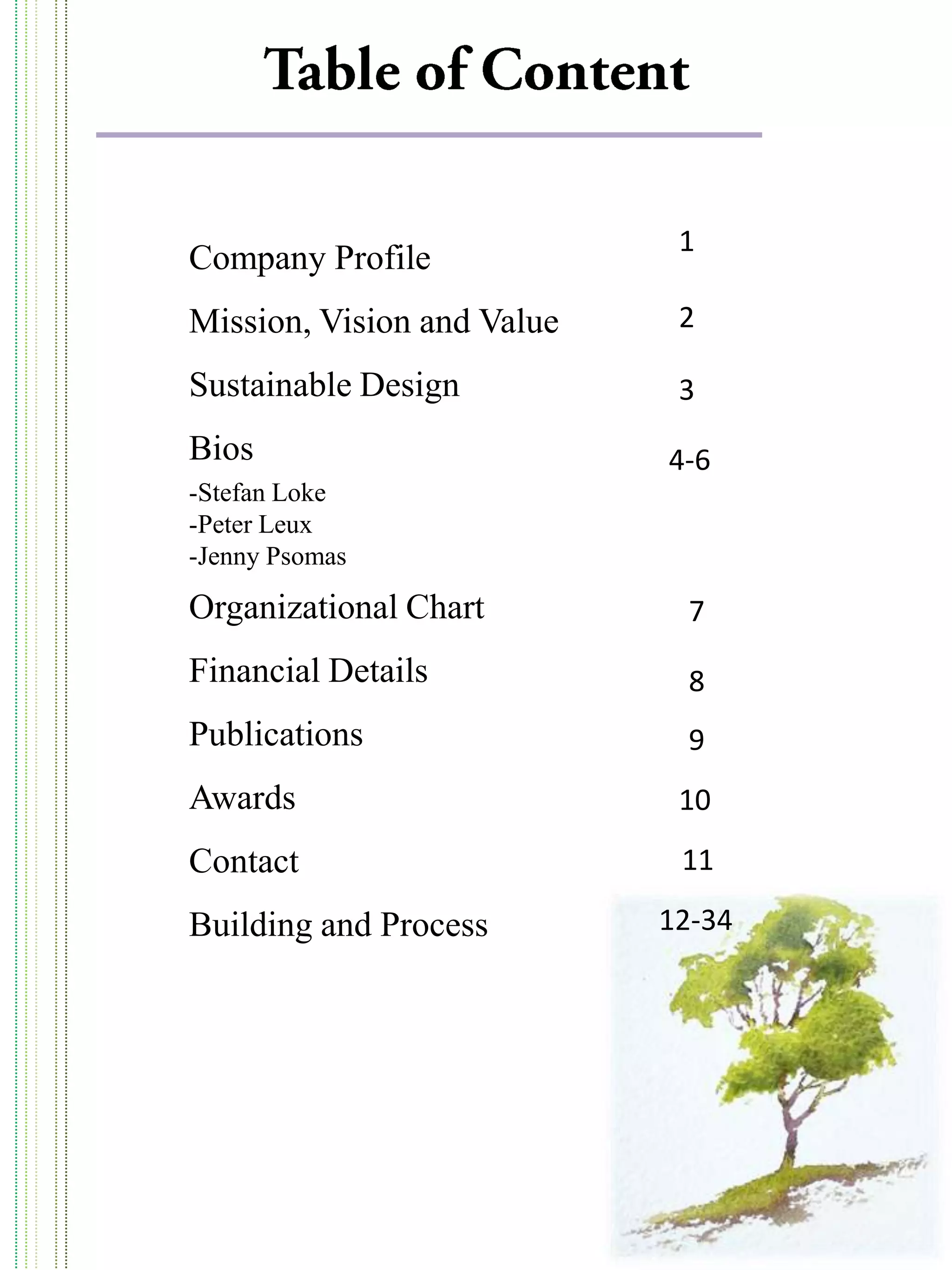Conception finale company profile | PPTX