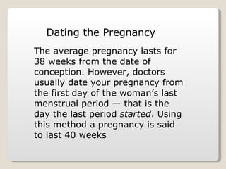 Conception to birth | PPT