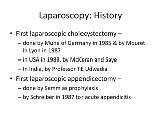 Concept laparoscopic surgery | PPTX | Death, Injury, or Military ...