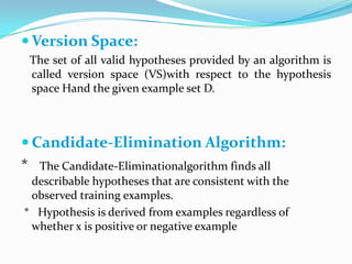 Concept learning | PPTX
