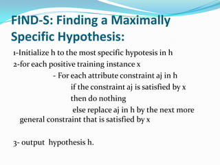 Concept learning | PPTX