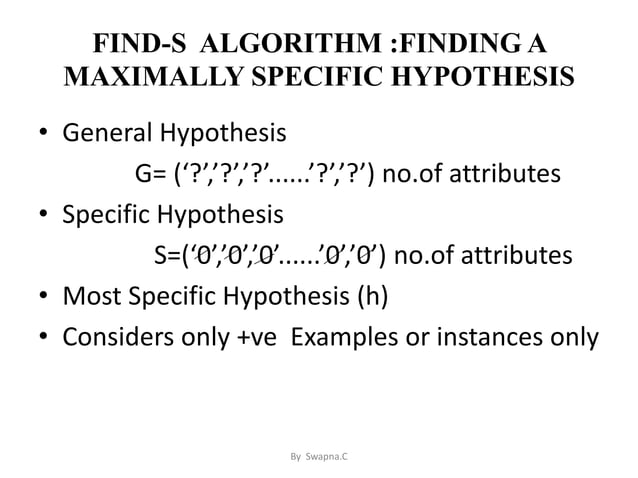 Concept Learning And Candidate Elimination Algorithm