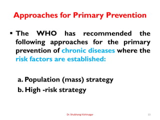 Concept & levels of prevention | PPT