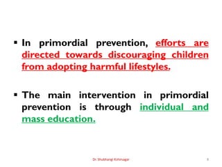 Concept & levels of prevention | PPT