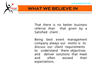 Event Management Company Profile | PPT