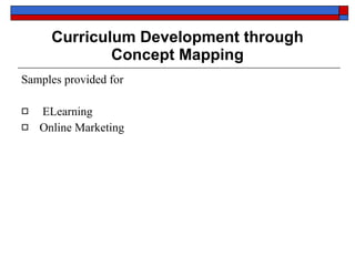 Concept map as the basis for curriculum development | PPT