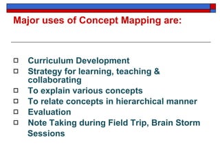 Concept map as the basis for curriculum development | PPT