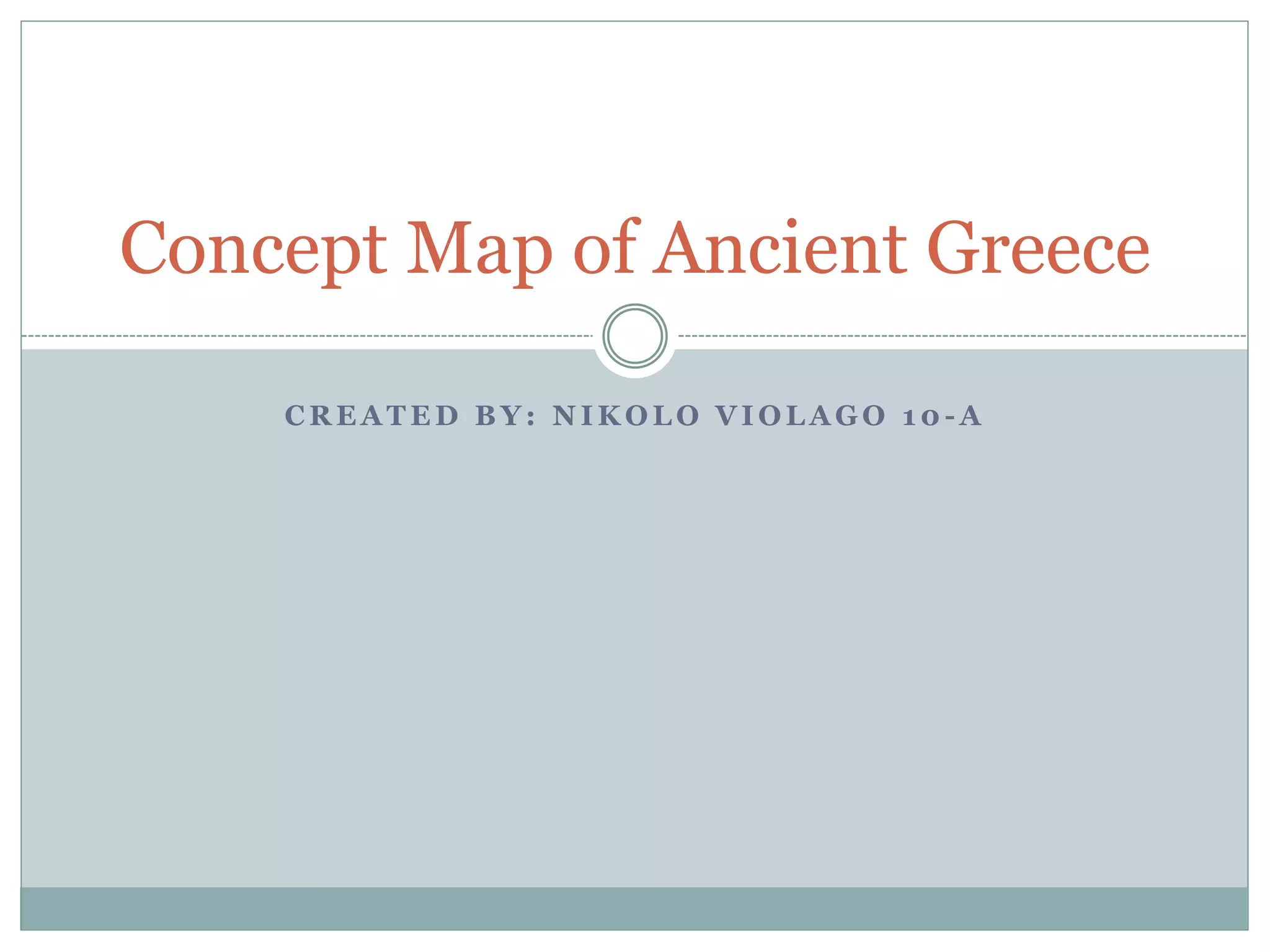 Concept Map of Ancient Greece | PPTX