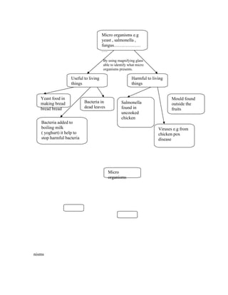 Concept map of microorganism | DOC