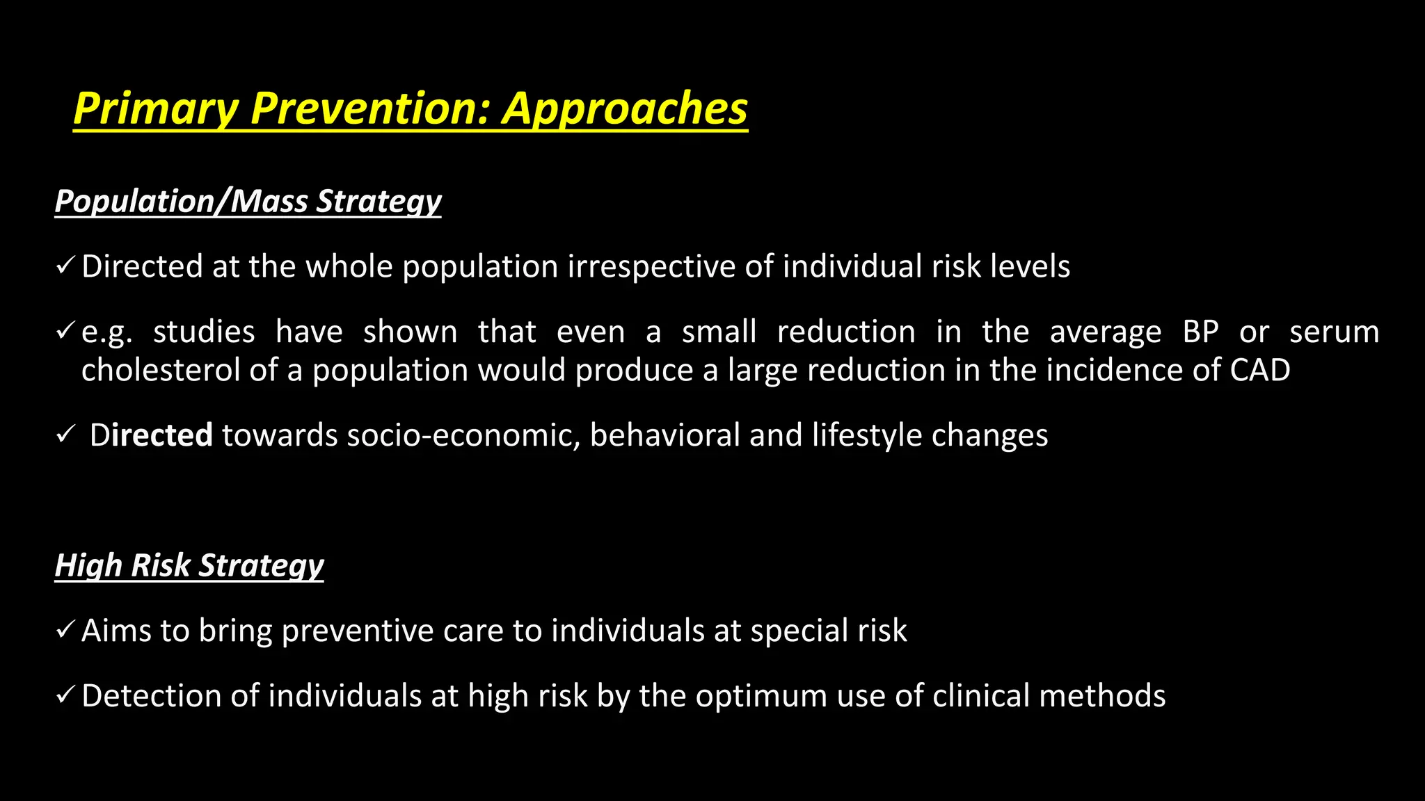 Concept and Modes of Intervention for Disease Prevention | PPTX
