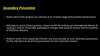 Concept and Modes of Intervention for Disease Prevention | PPTX