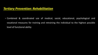 Concept and Modes of Intervention for Disease Prevention | PPTX