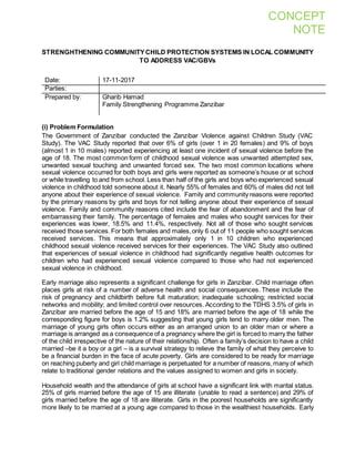 Concept note community capacity building | DOCX