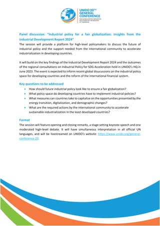 Industrial policy for a fair globalization Insights from the Industrial ...