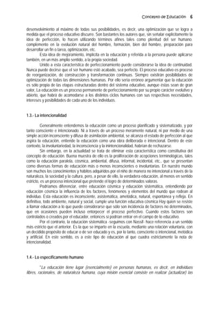 Concepto de educar. | PDF