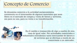 Concepto de comercio y su historia | PPTX