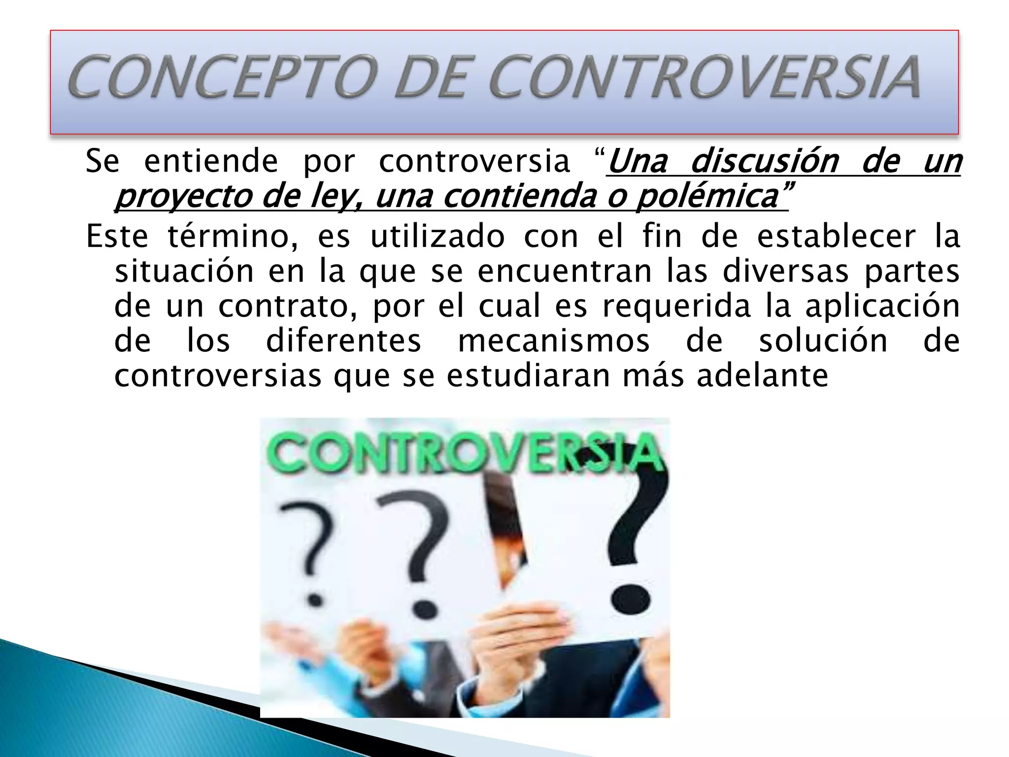 Concepto de controversia | PPTX